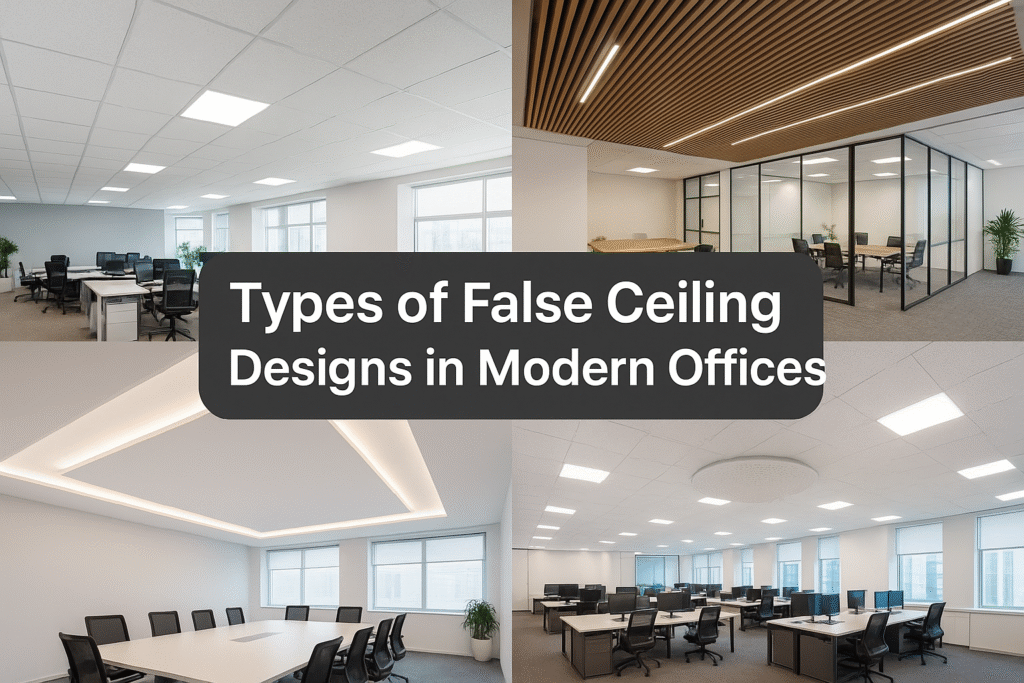 Types of False Ceiling Designs in Modern Offices | Dezinespace